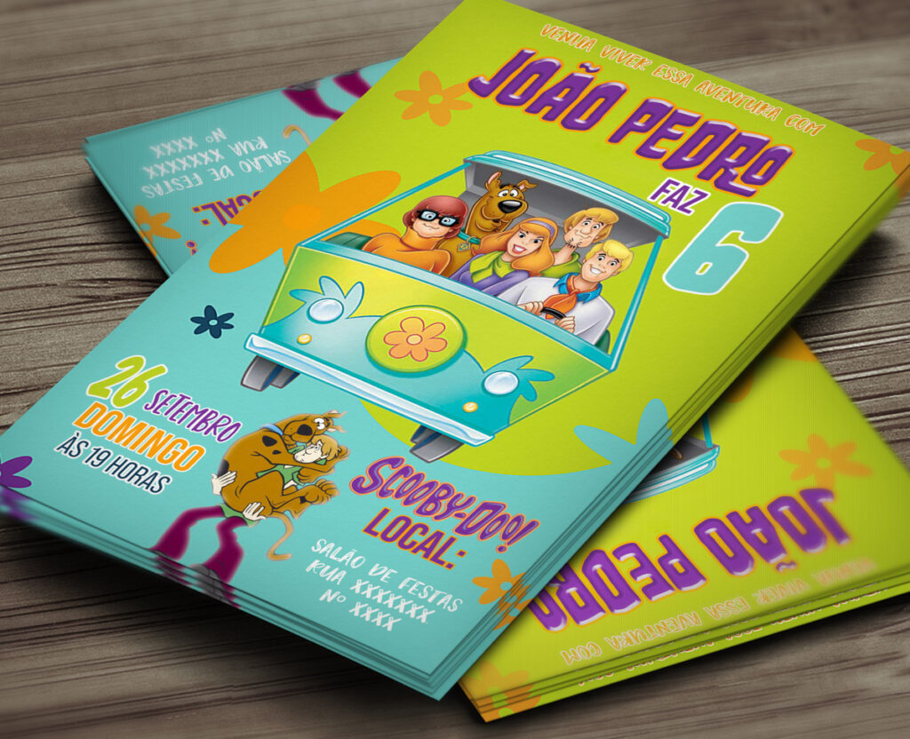 Convite Digital Scooby Doo – Montando a Sua Festa Oficial