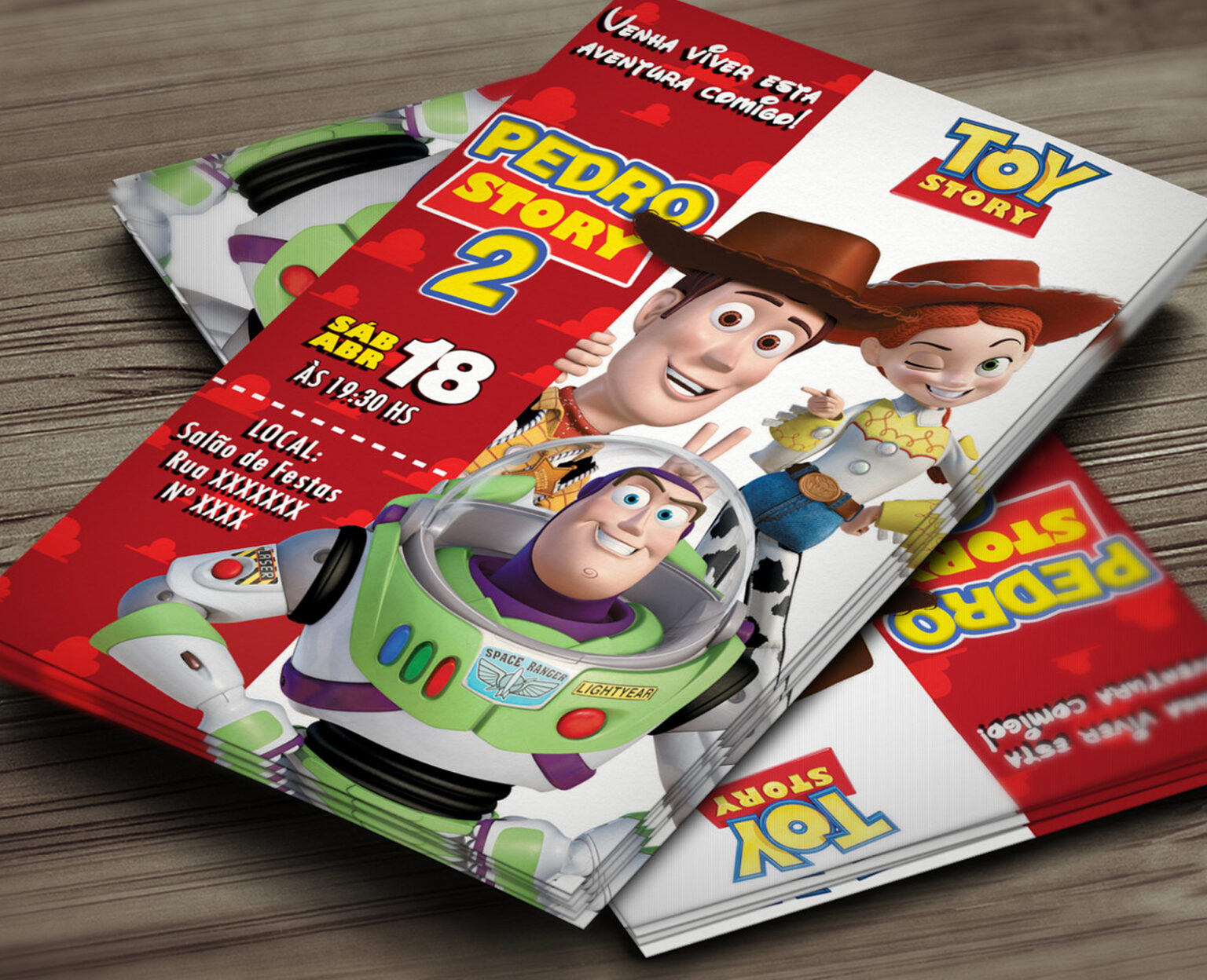 Convite Digital Toy Story Montando A Sua Festa Oficial