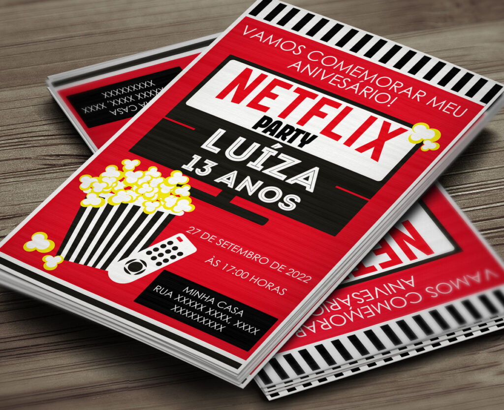 Convite Digital NetFlix – Montando a Sua Festa Oficial