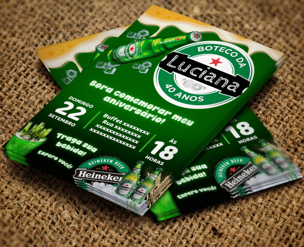 Convite Digital Heineken Cerveja – Boteco Bar – Montando a Sua Festa ...