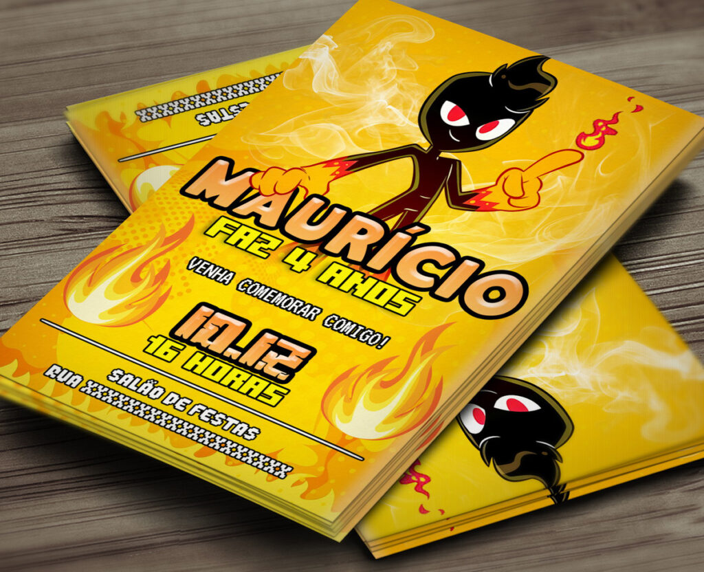 Convite Digital Athos Minecraft – Montando a Sua Festa Oficial